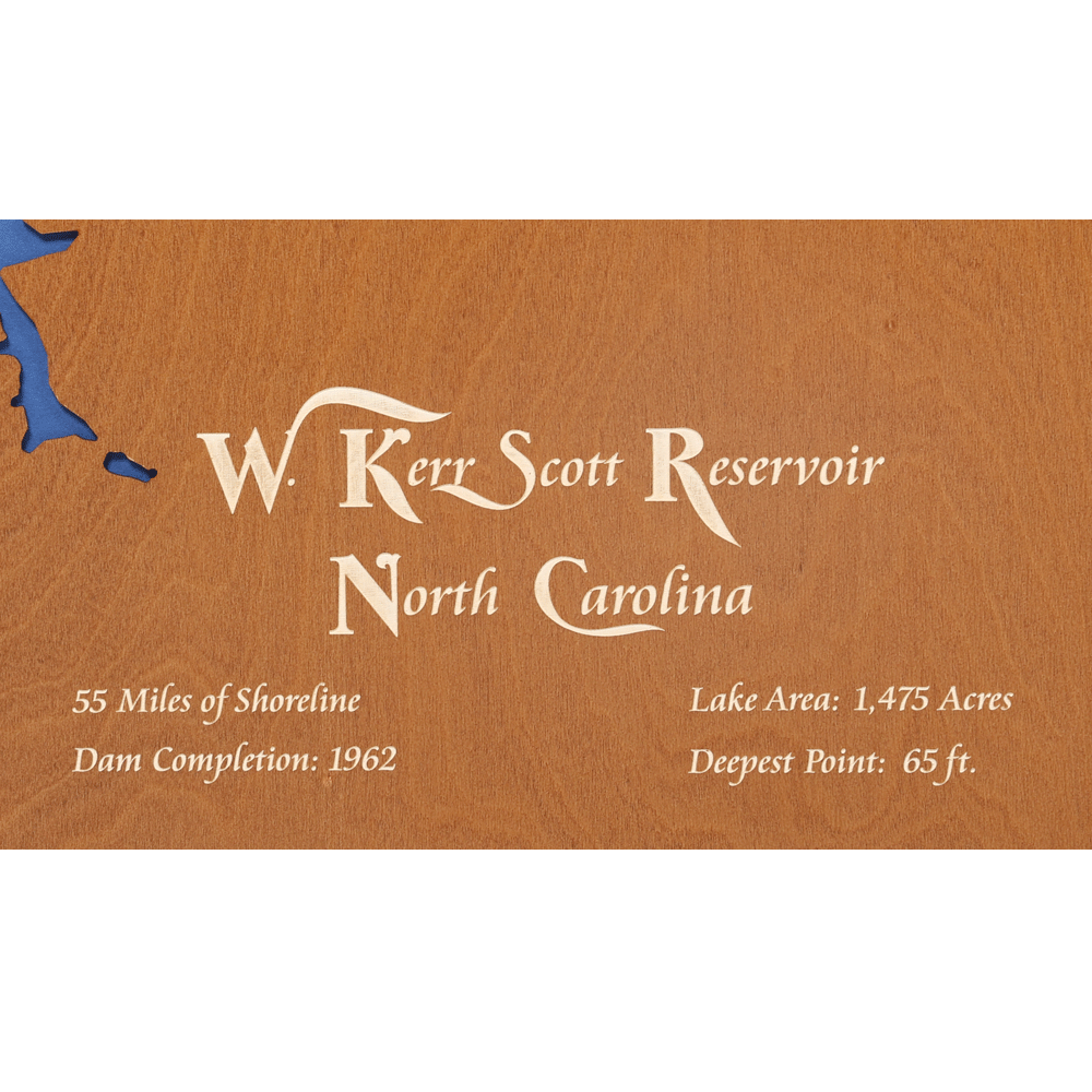 W. Kerr Scott Reservoir, North Carolina Stained Wood and Distressed Wh ...