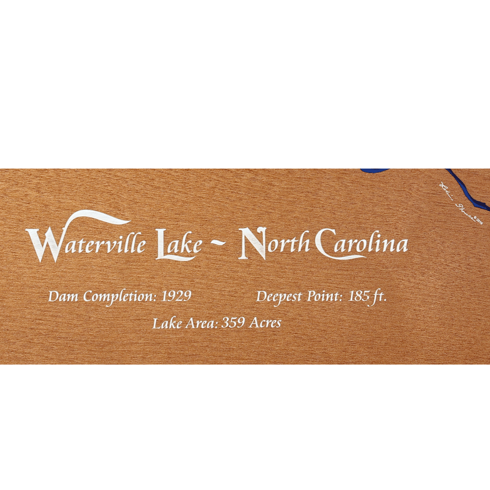 Waterville Lake, North Carolina Stained Wood and Distressed White Fram ...