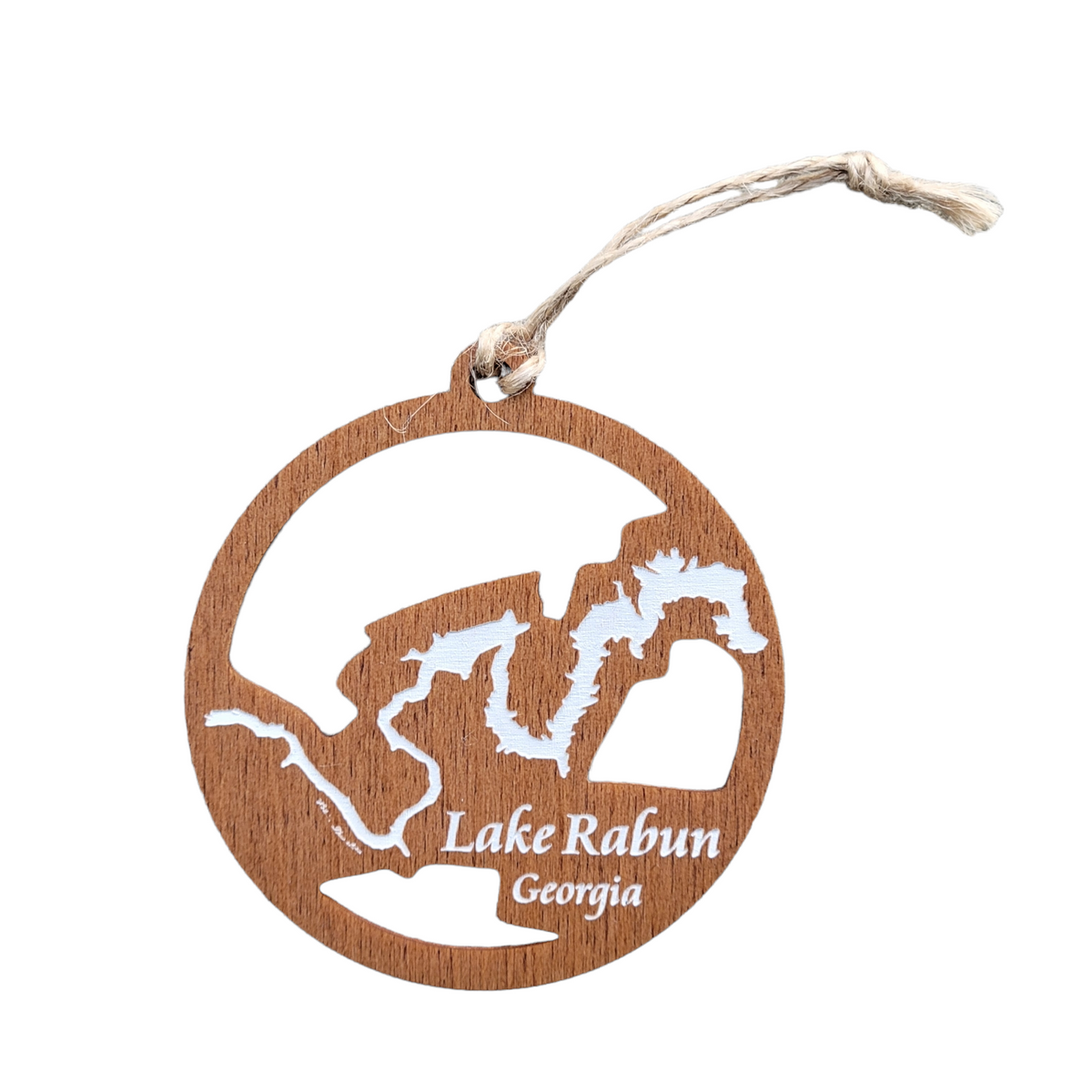 Lake Rabun, Georgia Wooden Ornament – Custom Crafted Silhouettes